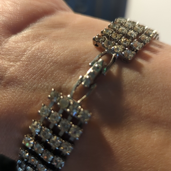 Jewelry | Vintage 4 Row Rhinestone Cocktail Bracelet | Poshmark